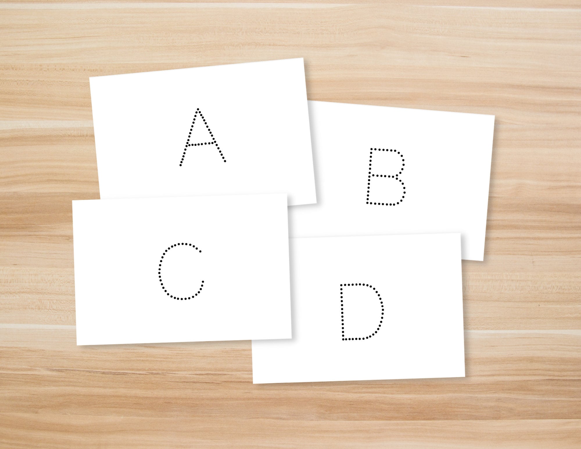 Simple Alphabet Flashcards - Etsy