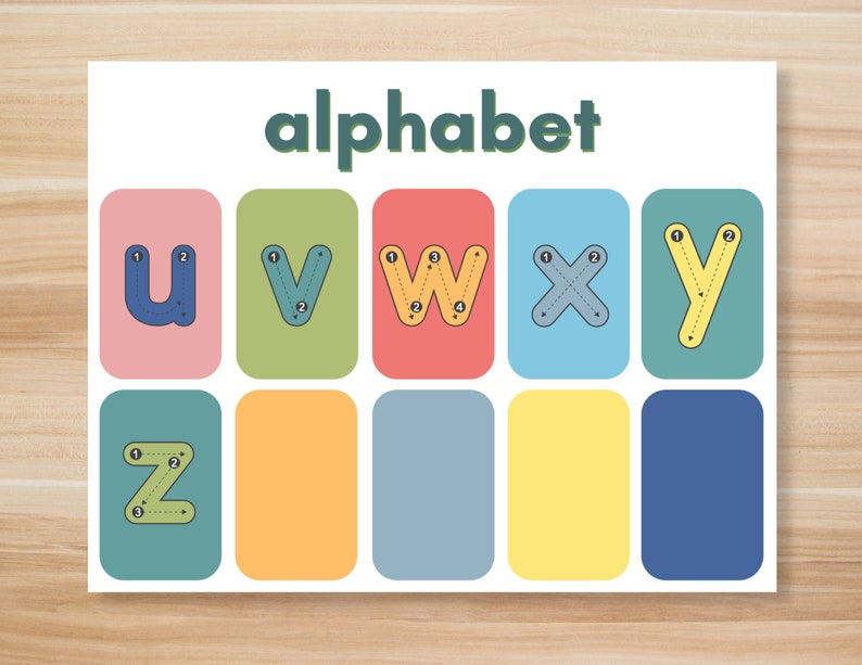 Lowercase Alphabet Mat - Etsy
