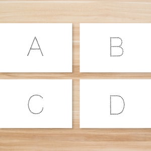 Simple Alphabet Flashcards - Etsy