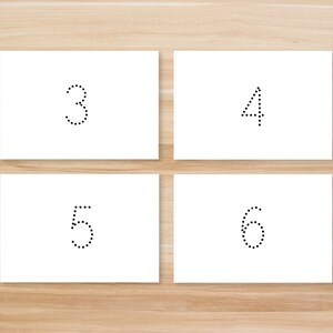 Simple Number Flashcards - Etsy