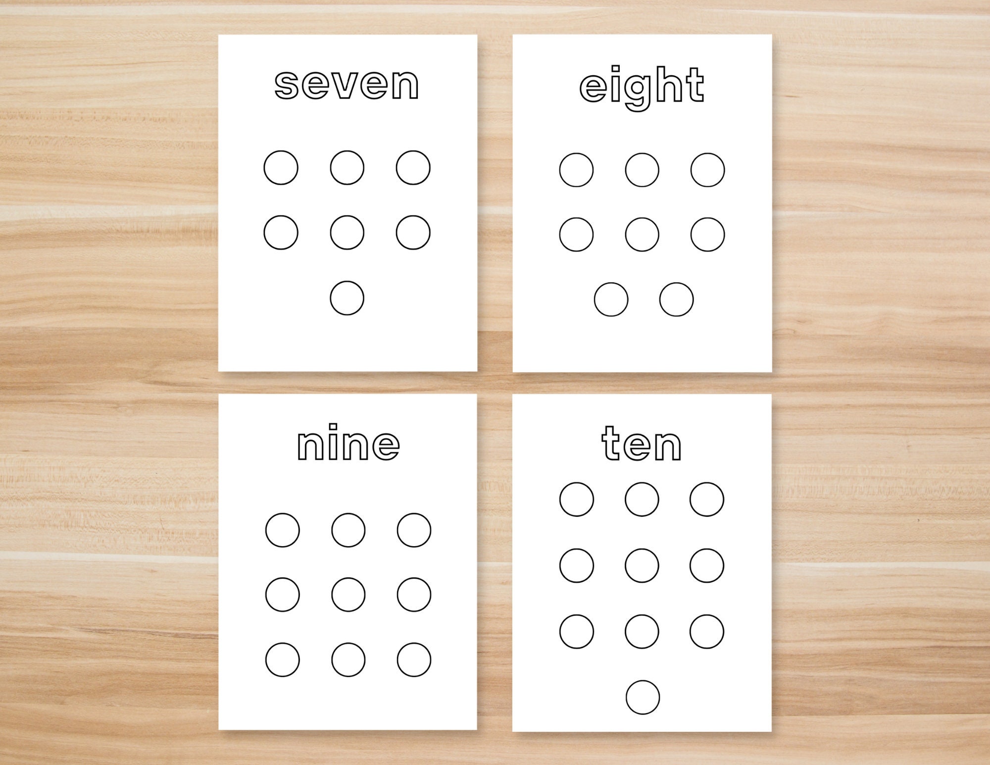 Math Dot Flashcards - Etsy