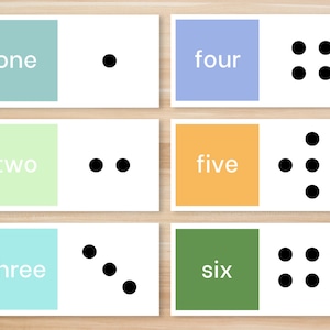 Number Dot Flashcards - Etsy
