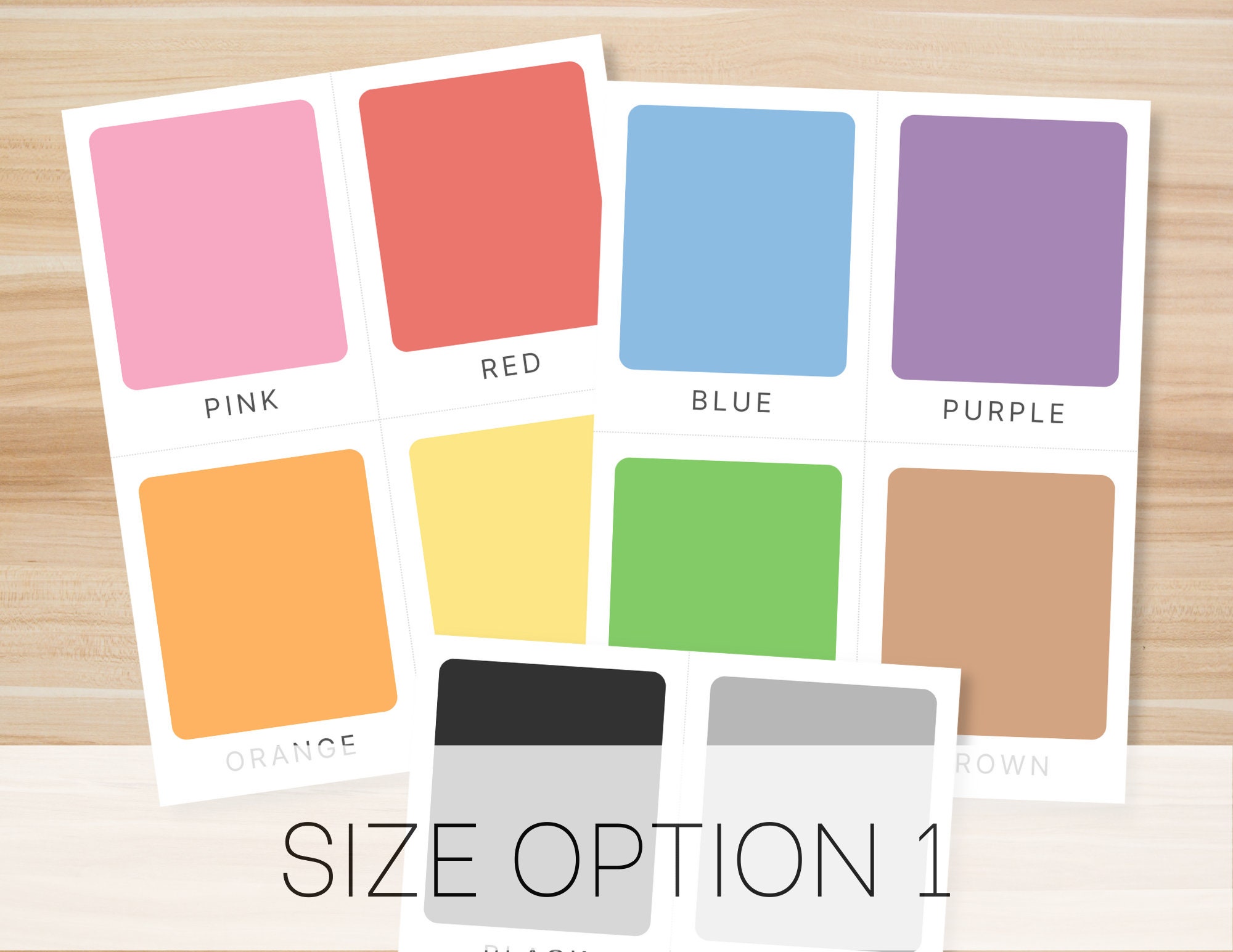 Color Flashcards - Etsy