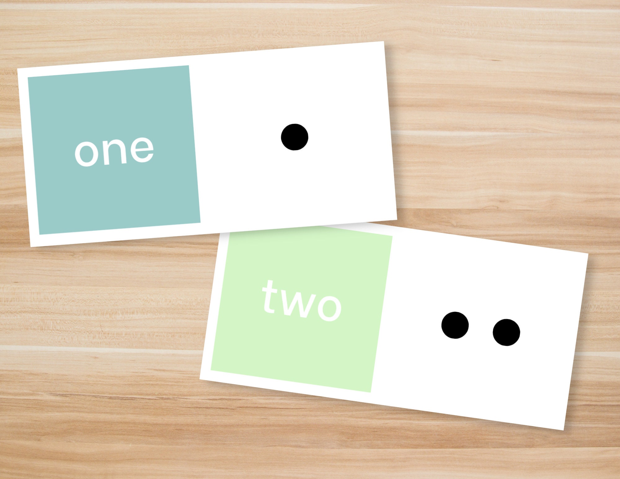Number Dot Flashcards - Etsy