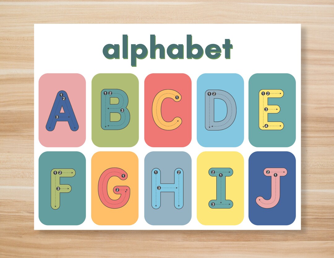 Uppercase Alphabet Mat - Etsy