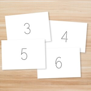 Simple Number Flashcards - Etsy