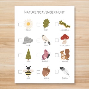 Nature Scavenger Hunt ENGLISH/SPANISH BUNDLE - Etsy
