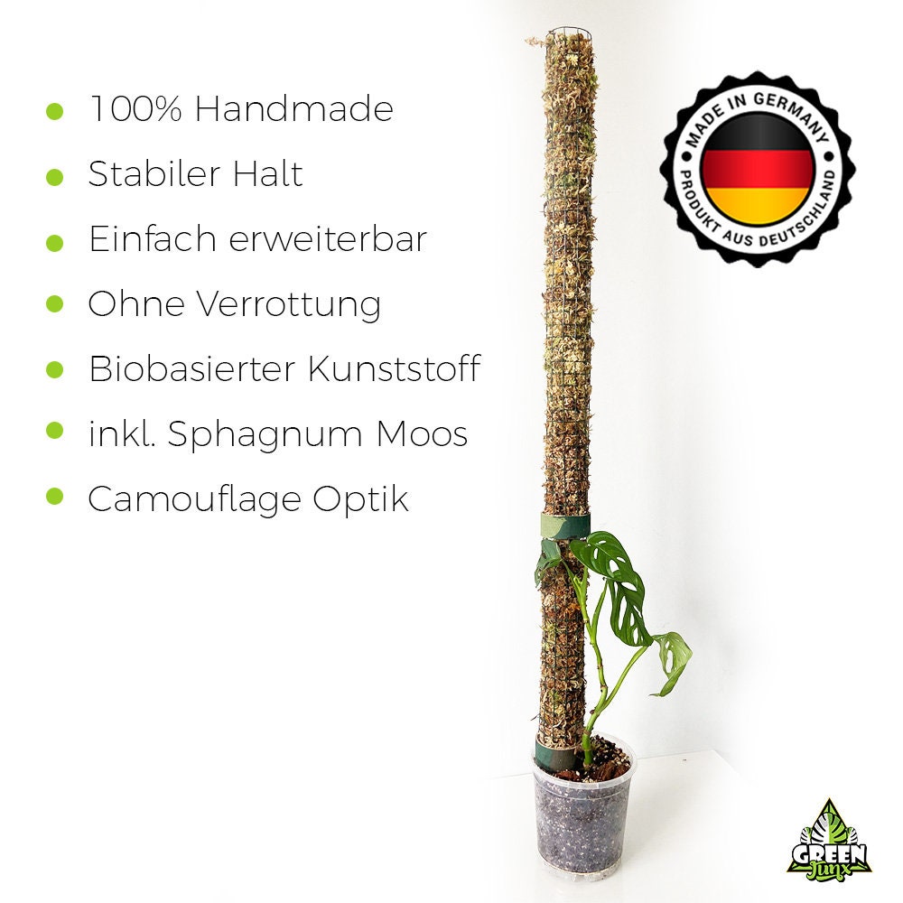 Moosstab Rankhilfe stapelbar Monstera Jungle Pflanzen Tropische ...