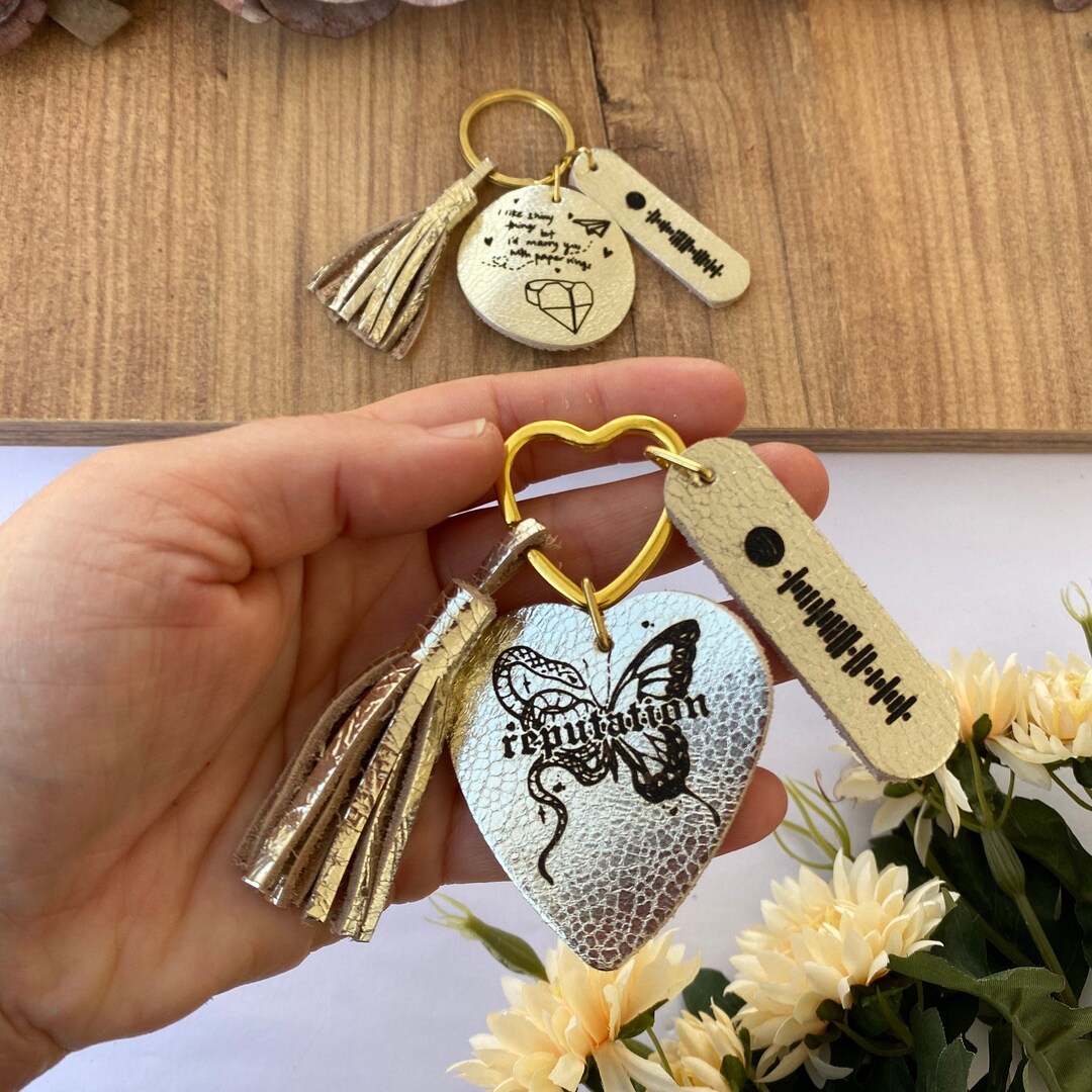 Taylor Swift Reputation Keychain, Spotify Keychain, Scannable Spotify ...