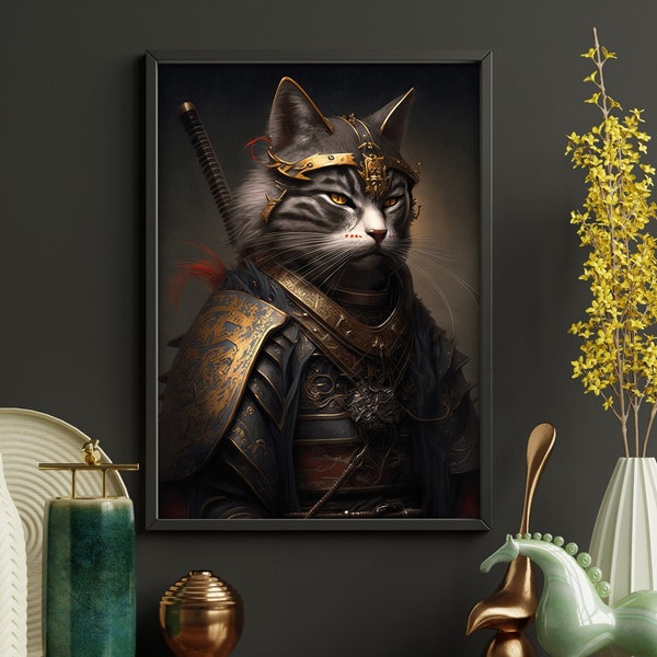 Cat Ninja Poster - Etsy