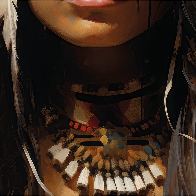 Printable Beautiful Native American Girl Poster Indian Girl - Etsy