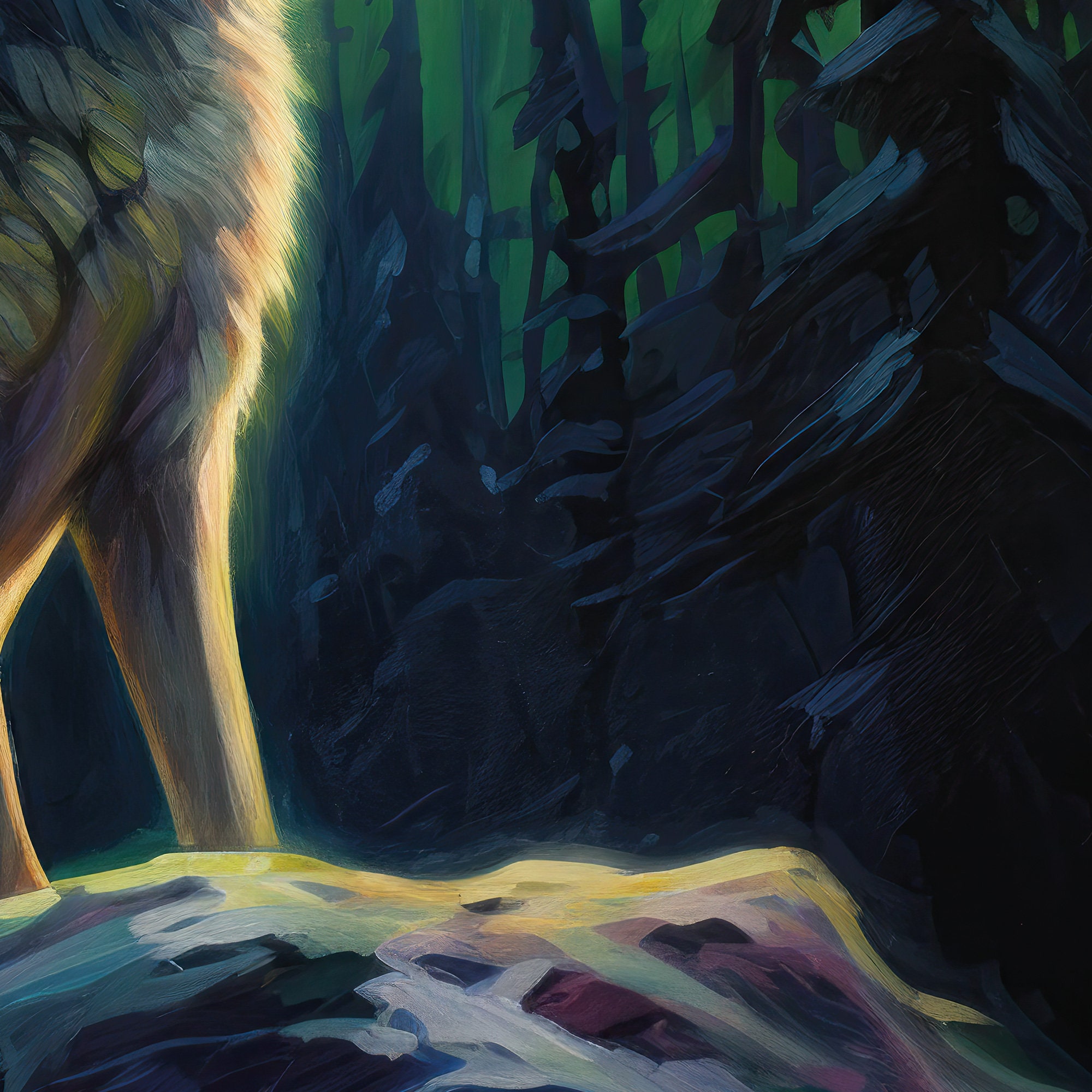 Printable Howling Wolf Art Northern Lights Wall Art Wolf - Etsy