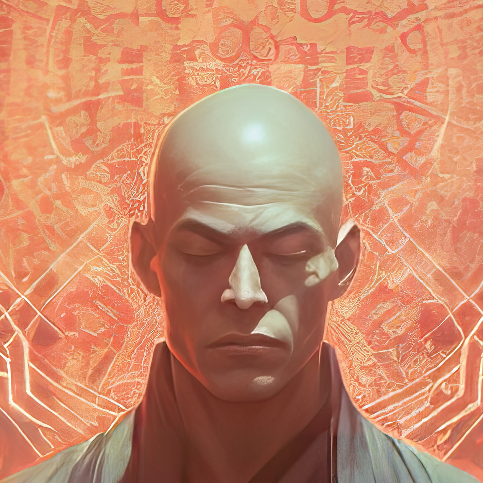 Printable Monk Home Decor Spiritual Wall Art Monk Enlightened Wall ...