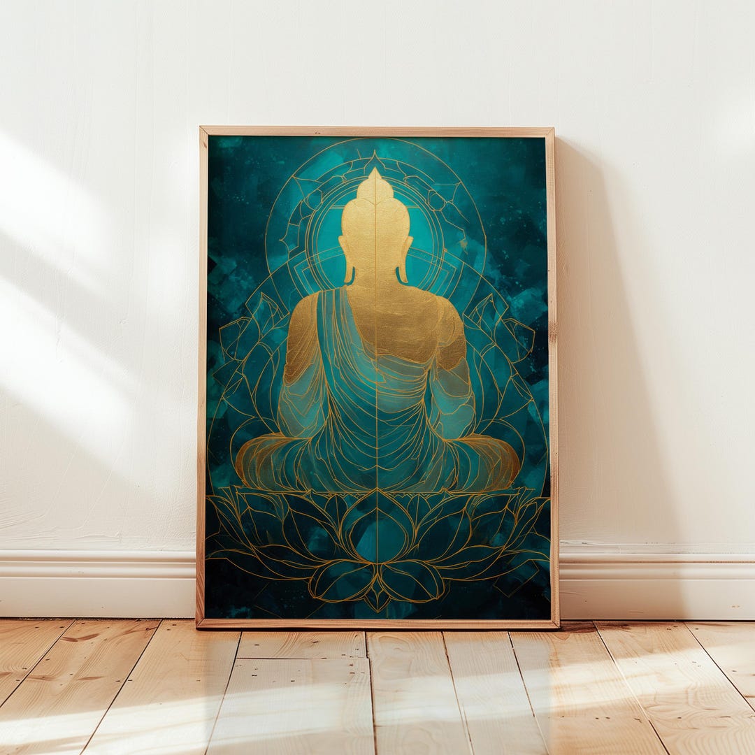 Buddha Wall Art Print Buddha Poster for Yoga Room or Meditation Space ...