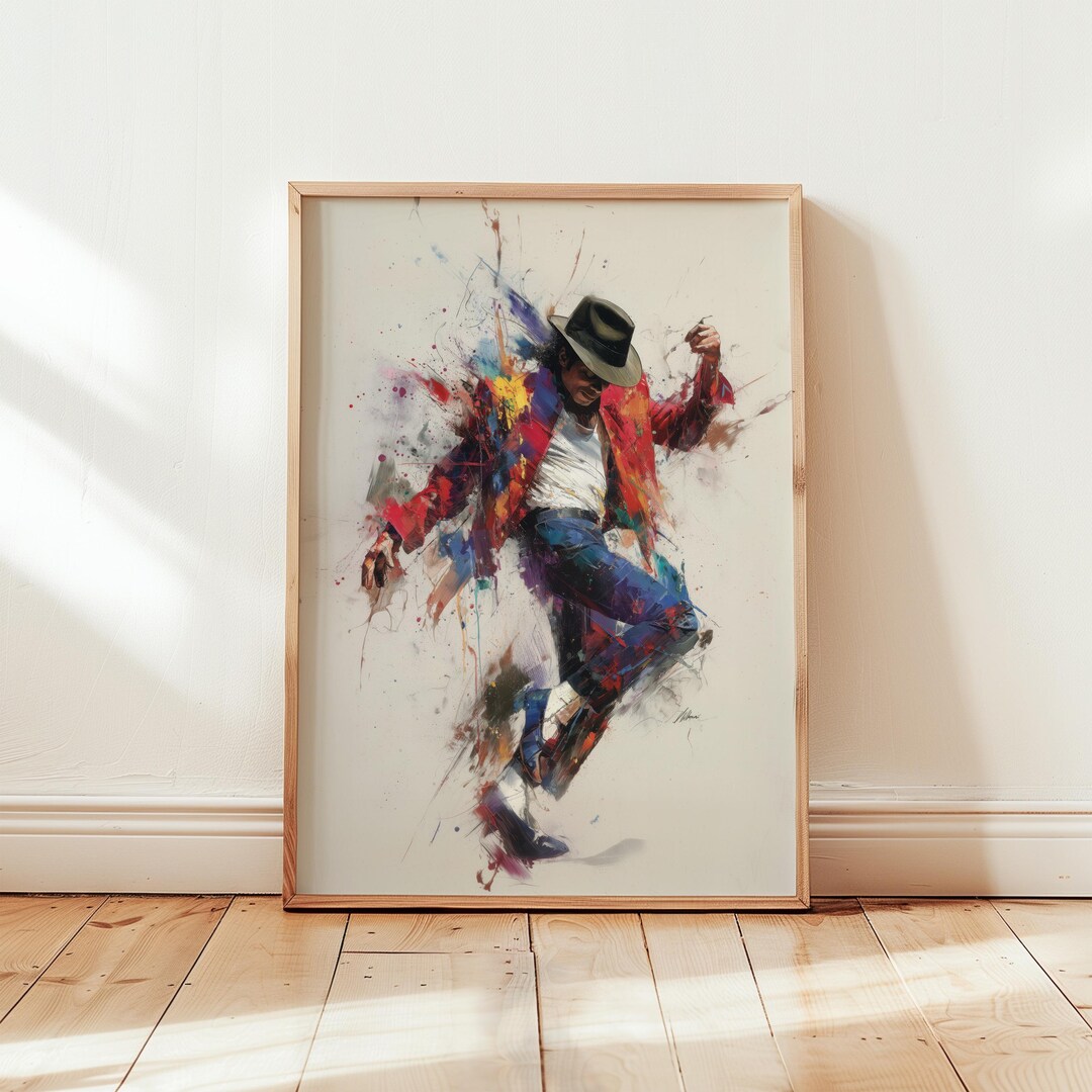Michael Jackson Dance Wall Art Iconic MJ Poster Gift for Him Music ...
