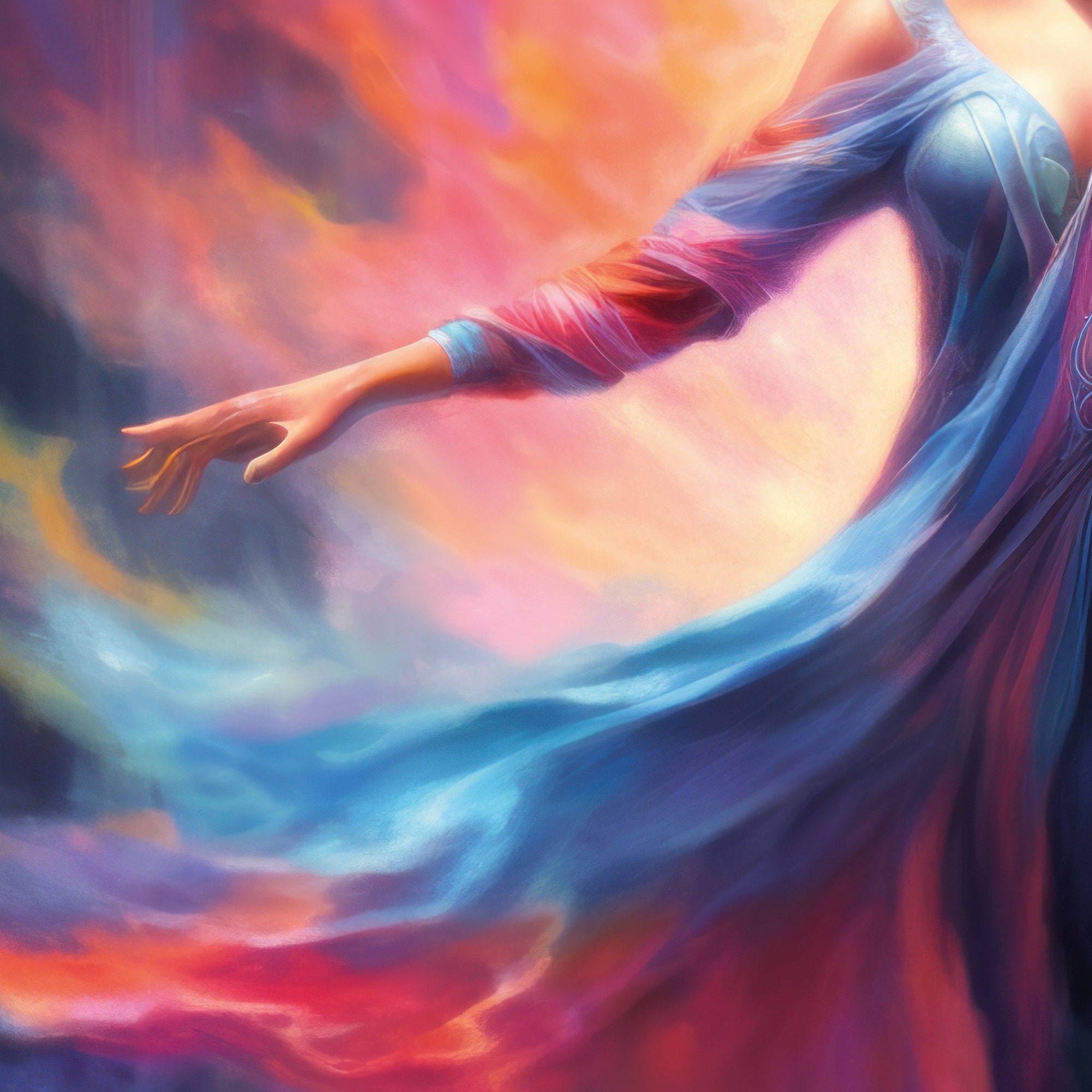 Printable Celestial Female Poster Spiritual Woman Digital Print Fantasy ...