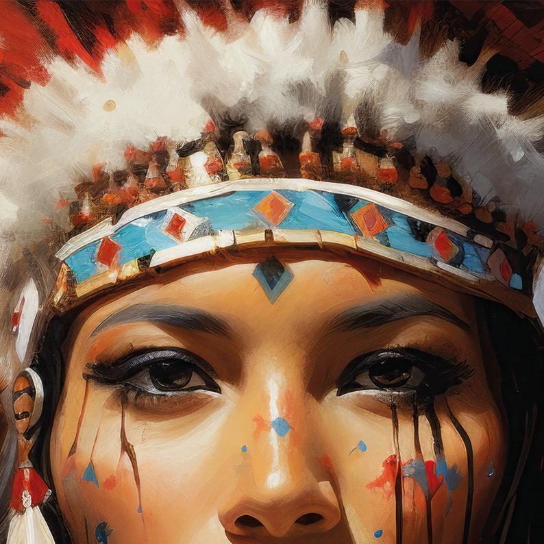 Printable Beautiful Native American Girl Poster Indian Girl - Etsy