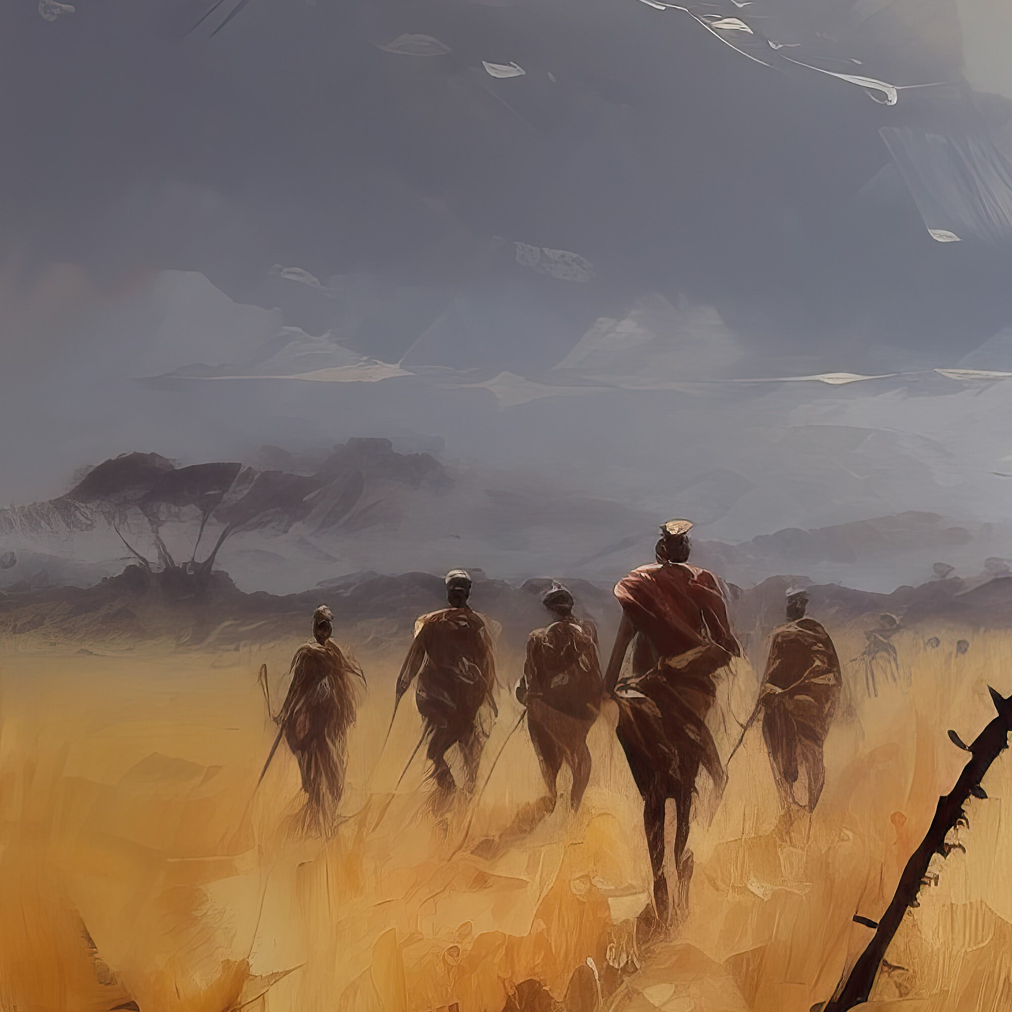 Printable African Tribe Poster African Art Living Room Decor Savannah ...