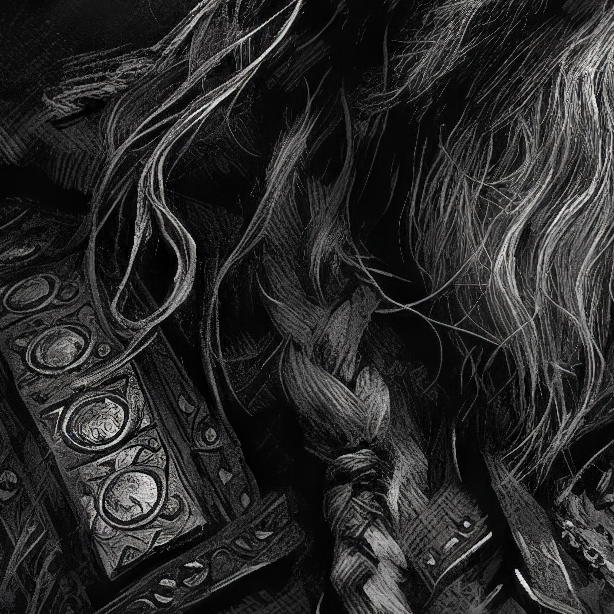 Printable Viking Poster Realistic Black and White Viking Portrait ...