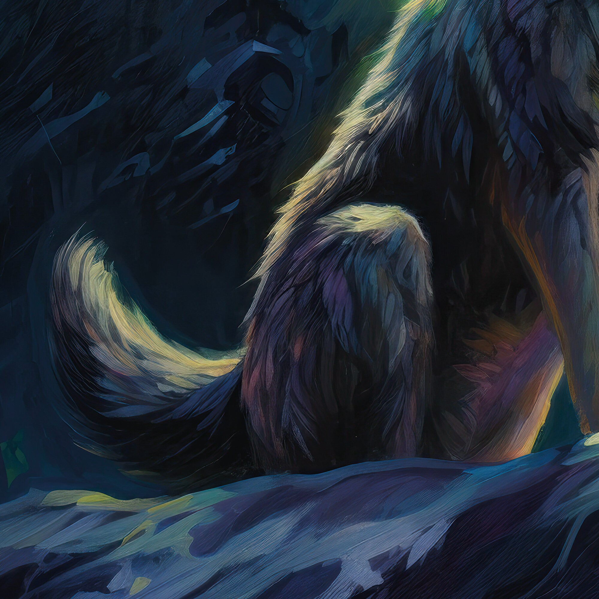 Printable Howling Wolf Art Northern Lights Wall Art Wolf Digital ...