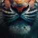 Printable Tiger Portrait Heterochromia Animal Poster Detailed Cat Home ...