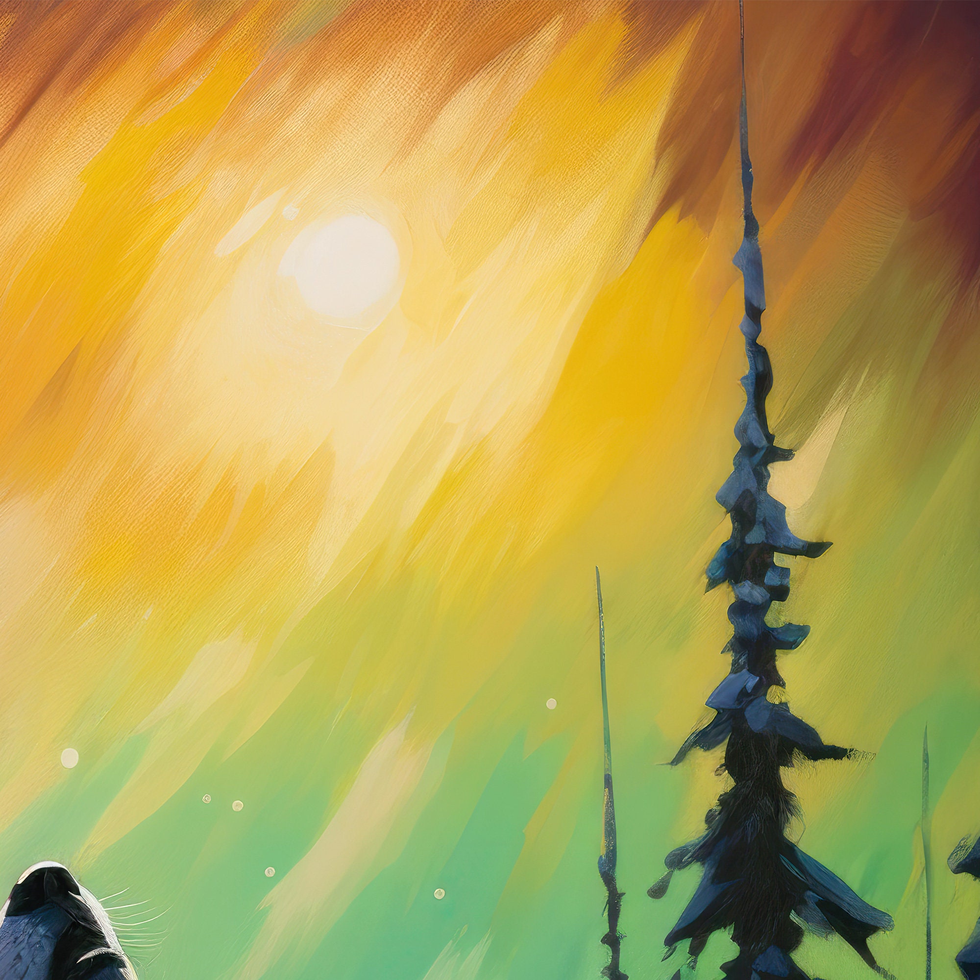 Printable Howling Wolf Art Northern Lights Wall Art Wolf - Etsy