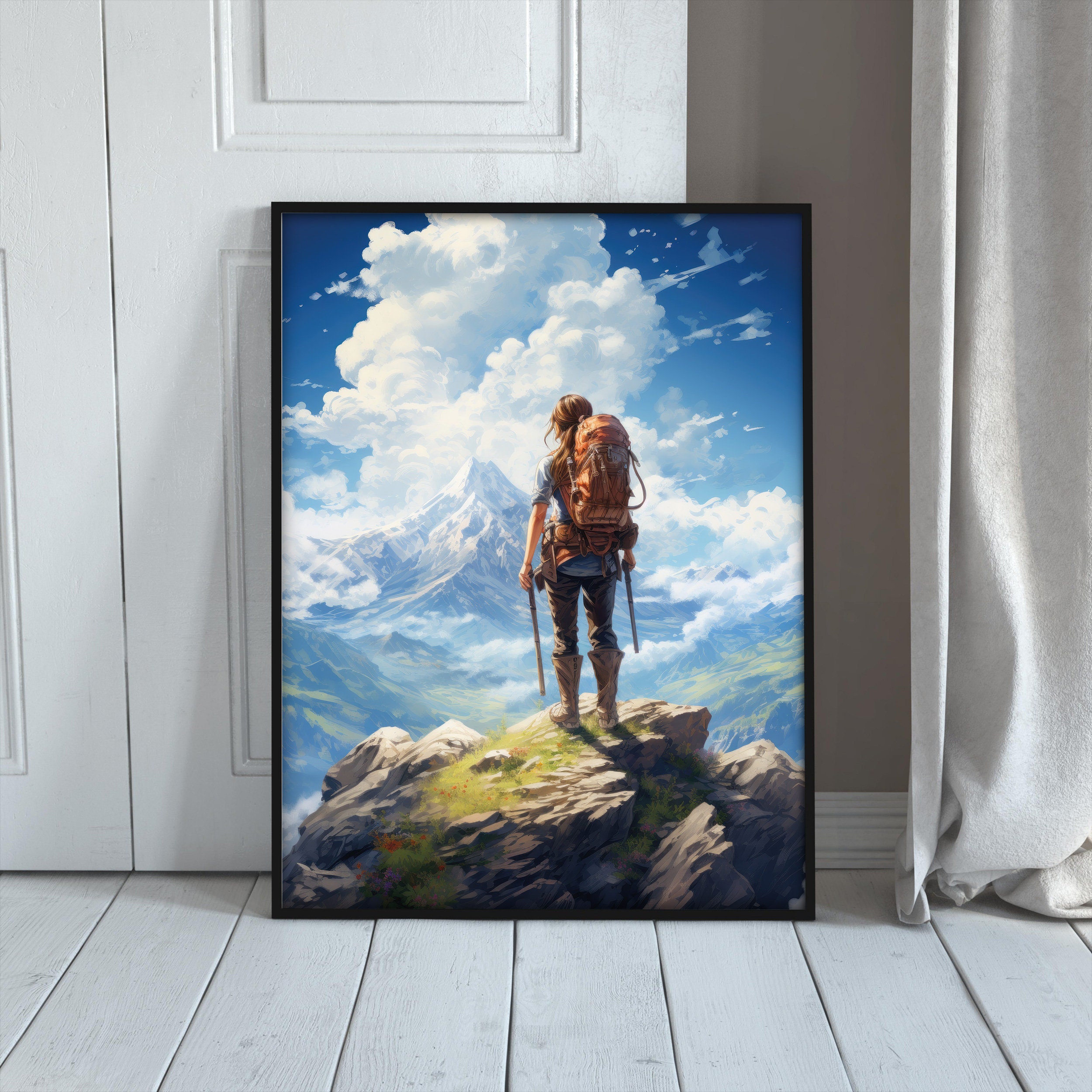Printable Female Poster Hero Journey Wall Art Woman Adventure Home ...