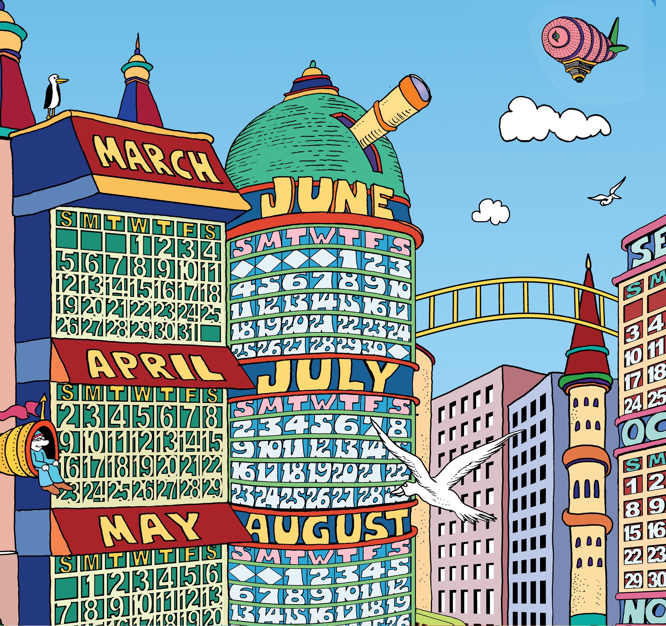 Calendar, Calendars, Poster, Posters, Pilliard, Dickle - Etsy