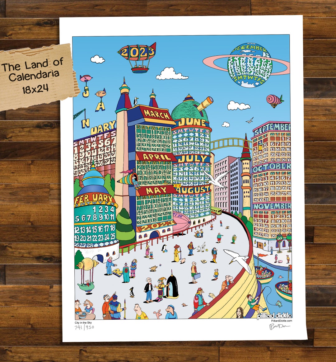 Calendar, Calendars, Poster, Posters, Pilliard, Dickle - Etsy