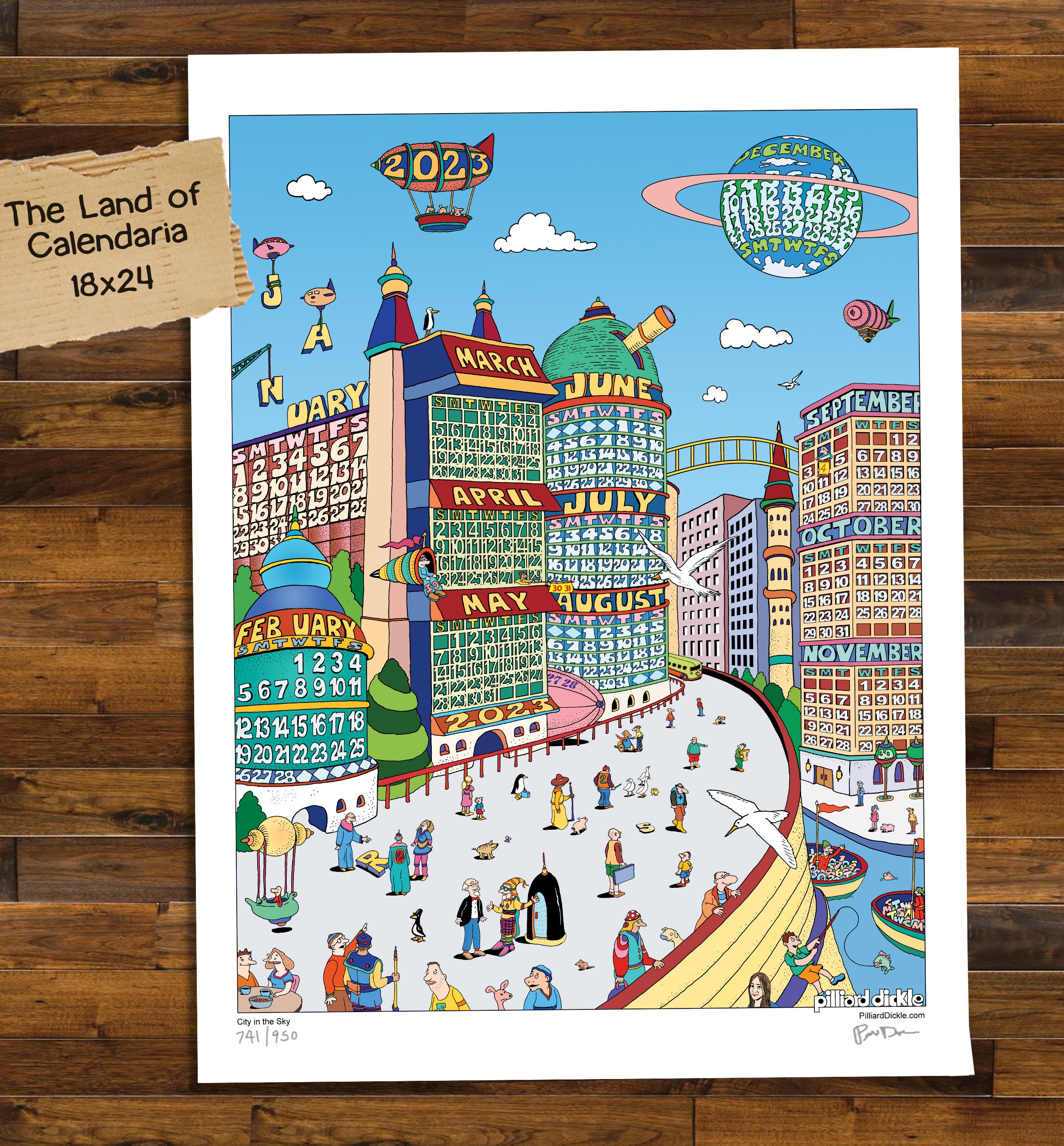 Calendar, Calendars, Poster, Posters, Pilliard, Dickle - Etsy