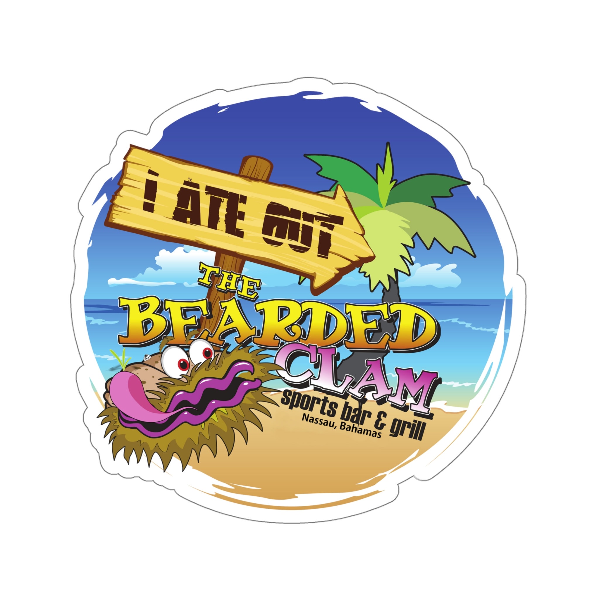 I Ate Out the Bearded Clam Kiss-cut Stickers Tervis and Water - Etsy