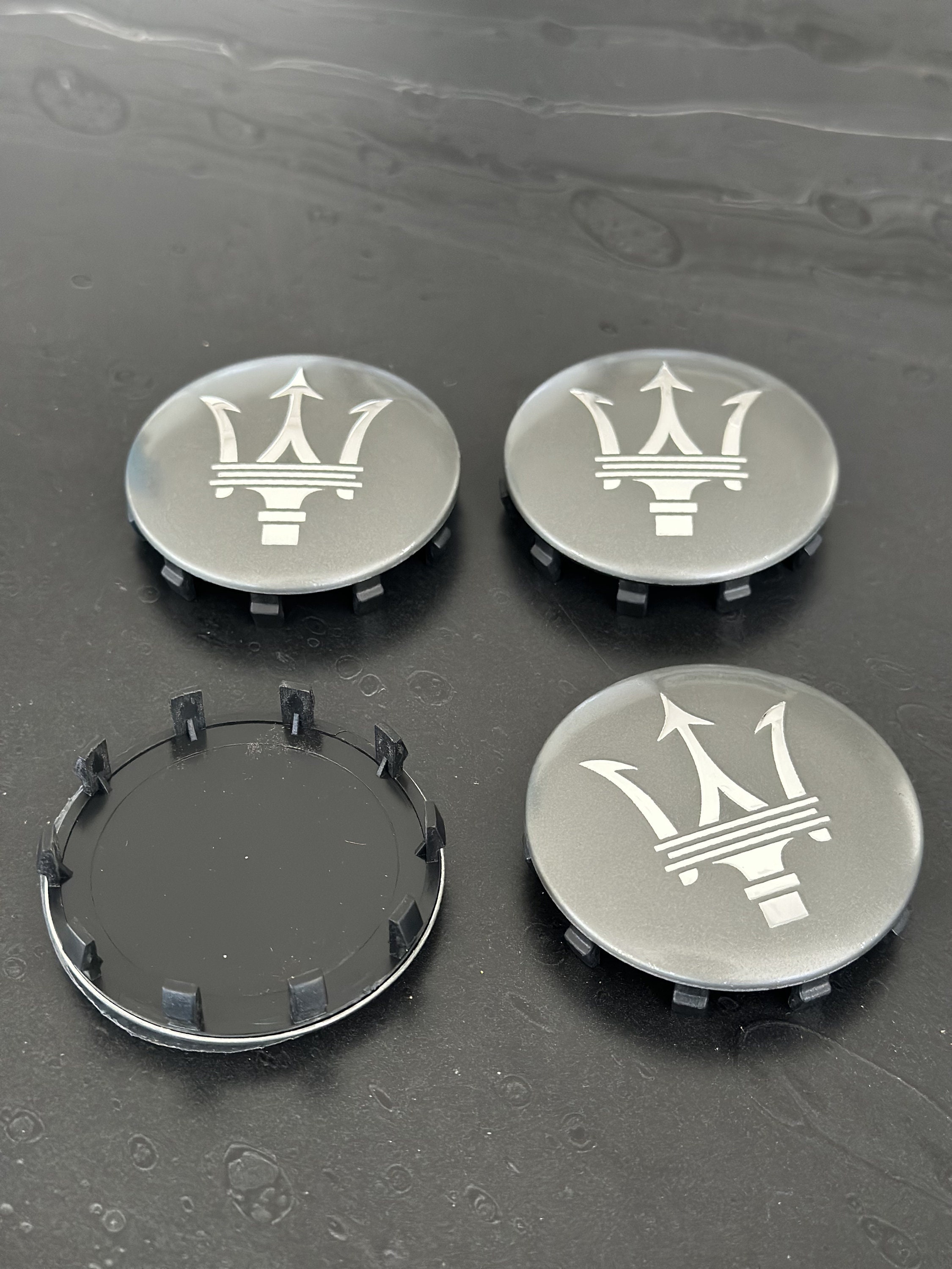 4pcs Maserati Qp & Ghibli Gts Grey W/ Silver Wheel Center Cap - Etsy