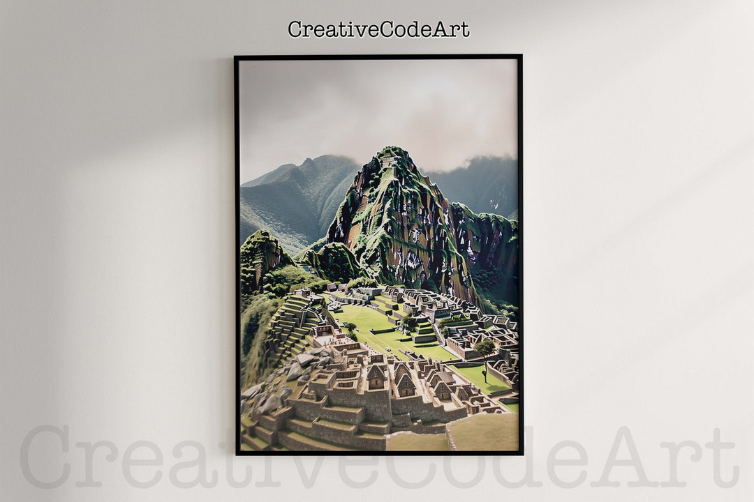 PRINTABLE Landmark Machu Picchu Peru Geometric Shapes - Etsy