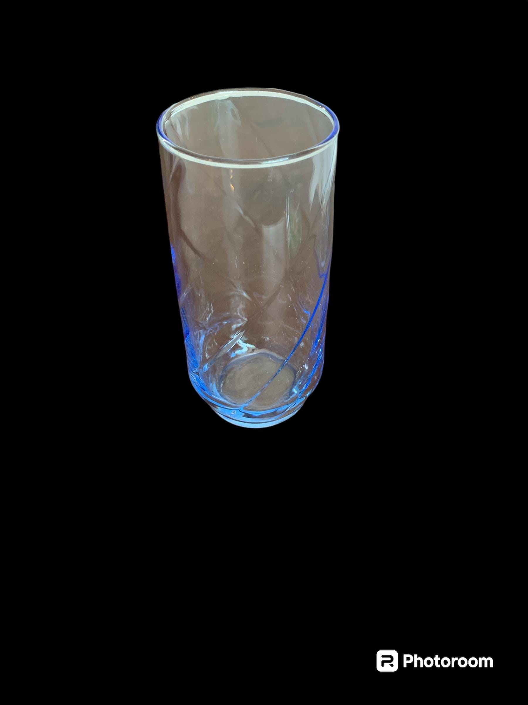 Set of 4 Libby Blue Swirl Tumbler - Etsy