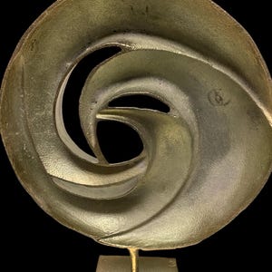 Beautiful Cast Brass Cyclone Sculpture on Mount - Etsy