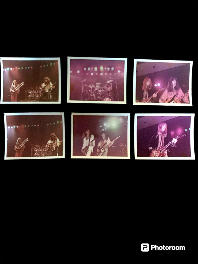 Set of 6 Original Rush Pictures From 1970’s - Etsy