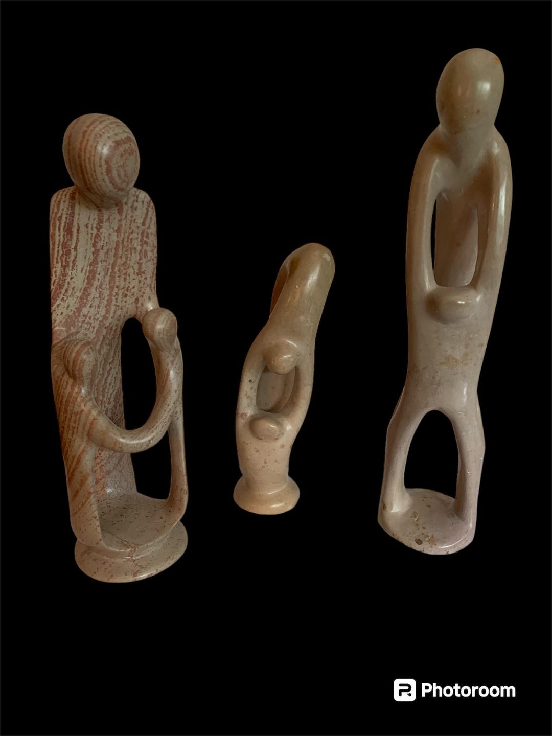 Group of 3 Kenyan Kisii Stone Sculptures - Etsy