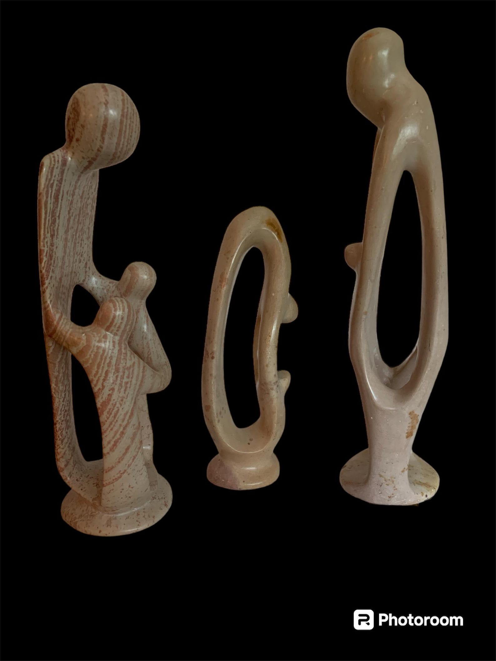 Group of 3 Kenyan Kisii Stone Sculptures - Etsy