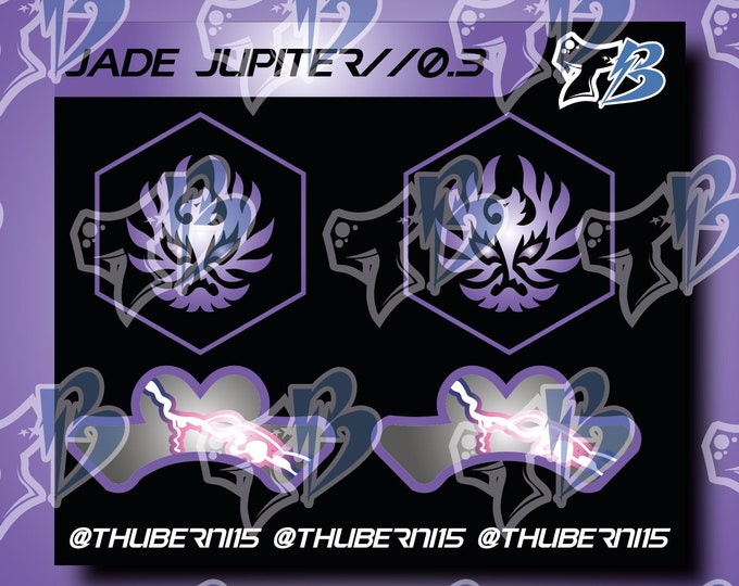 Beyblade Jade Jupiter Sticker Sheet//beyblade Metal Custom Stickers - Etsy