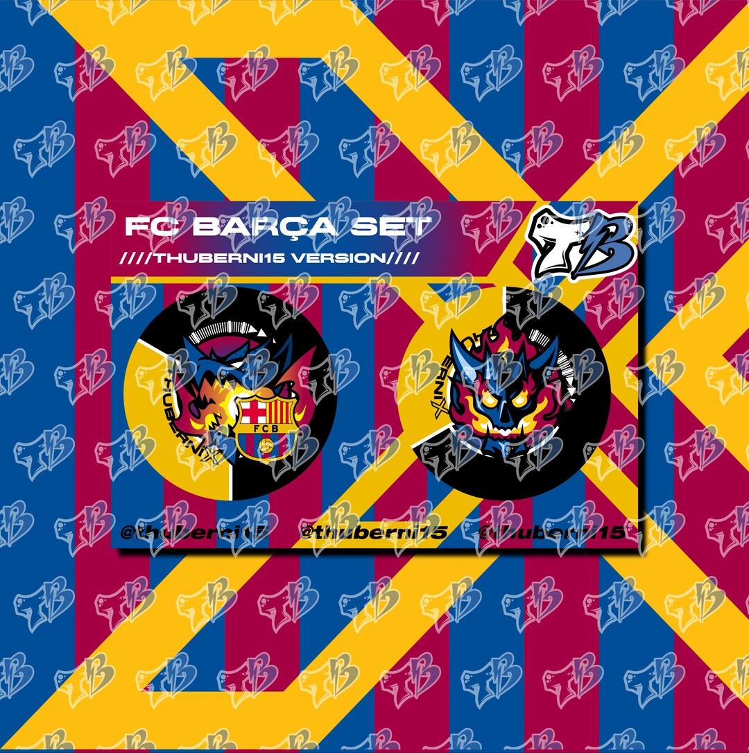 FC Barcelona Custom Sticker Set | Beyblade X - Etsy