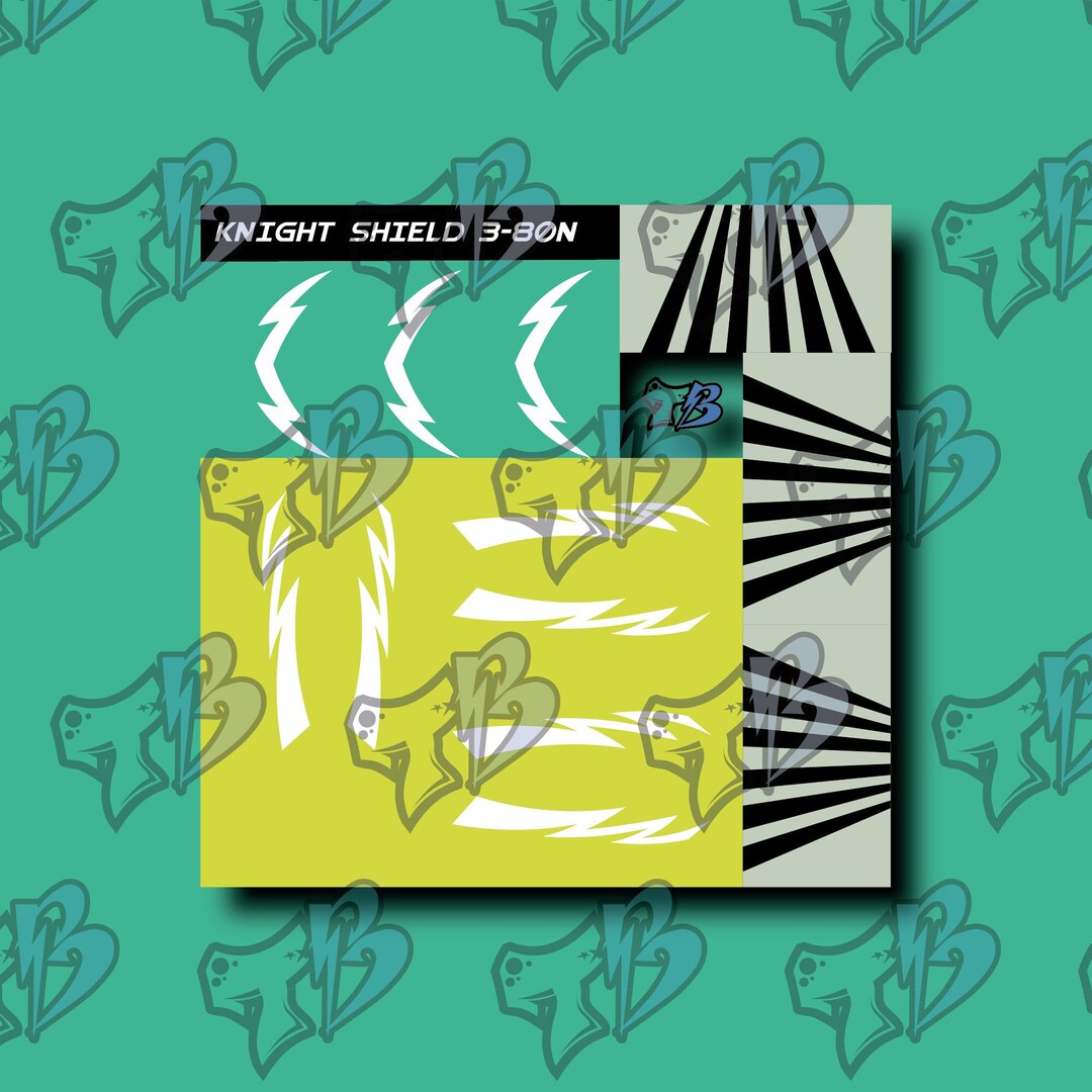Knight Shield Custom Sticker | Beyblade X - Etsy