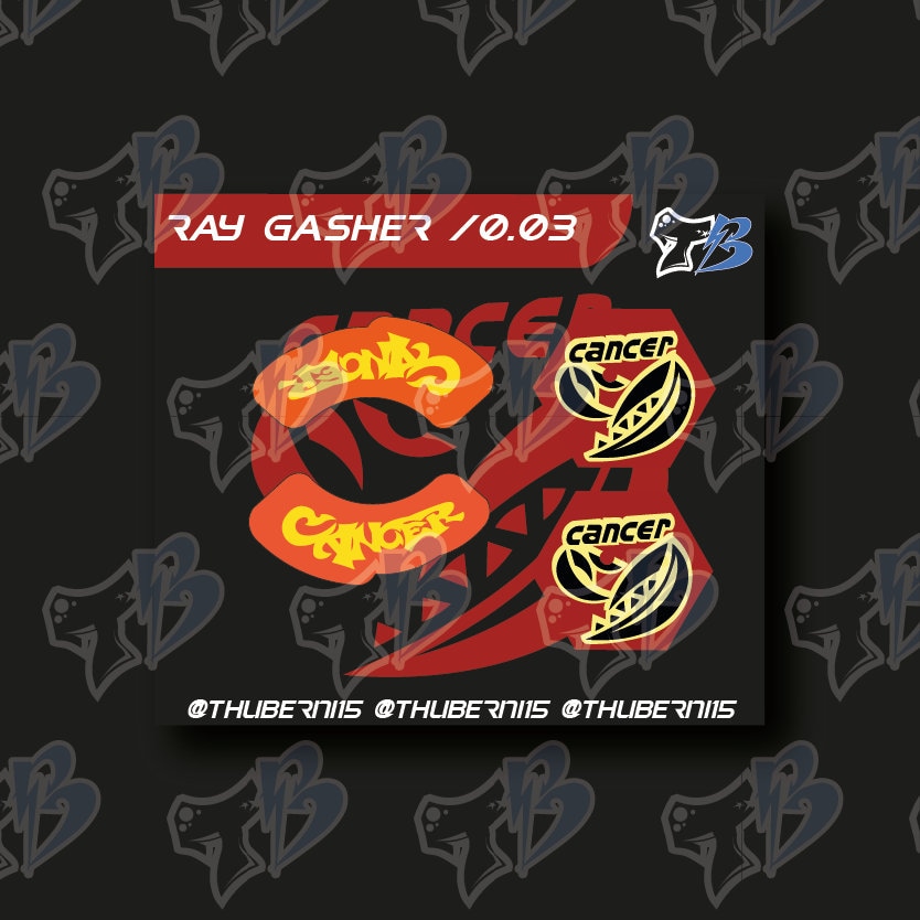 Beyblade Gasher Sticker Sheet//beyblade Metal Custom Stickers - Etsy