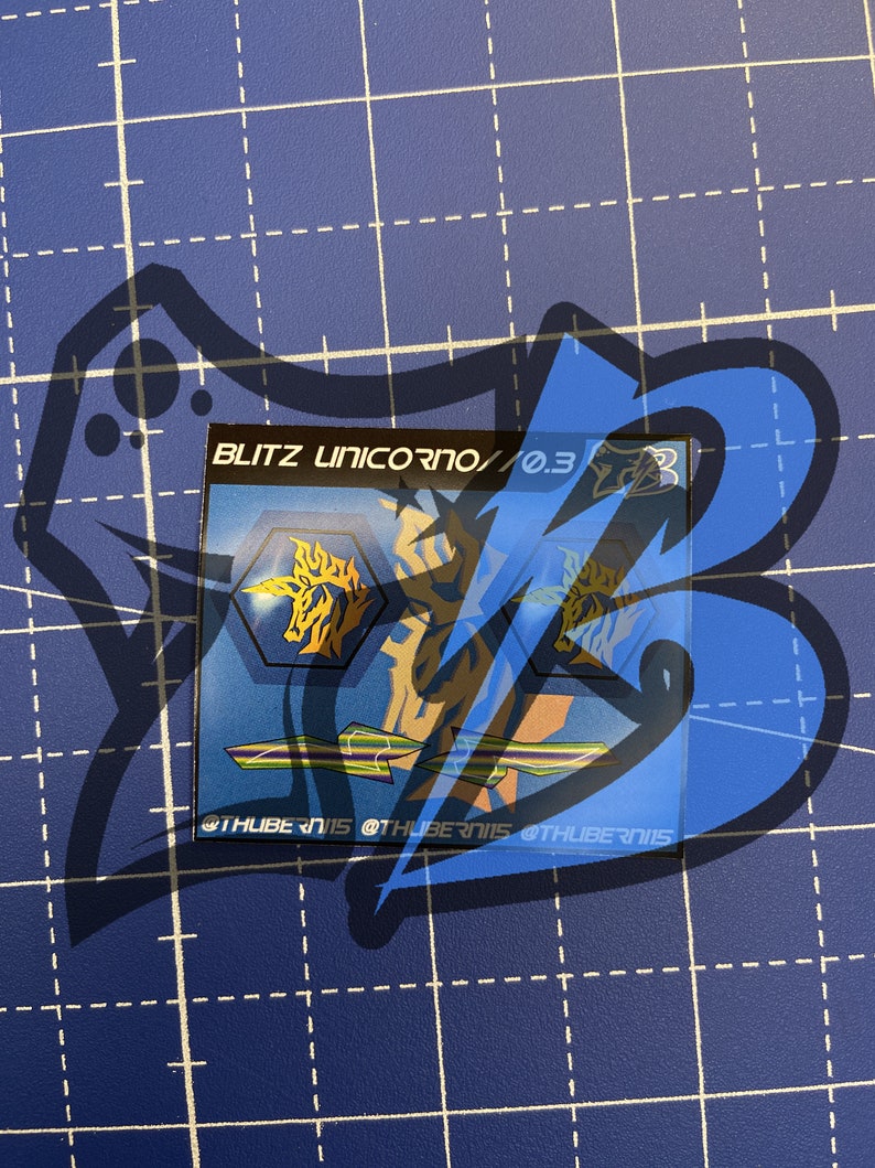 Beyblade Blitz Unicorno Sticker Sheet//beyblade Metal Custom - Etsy
