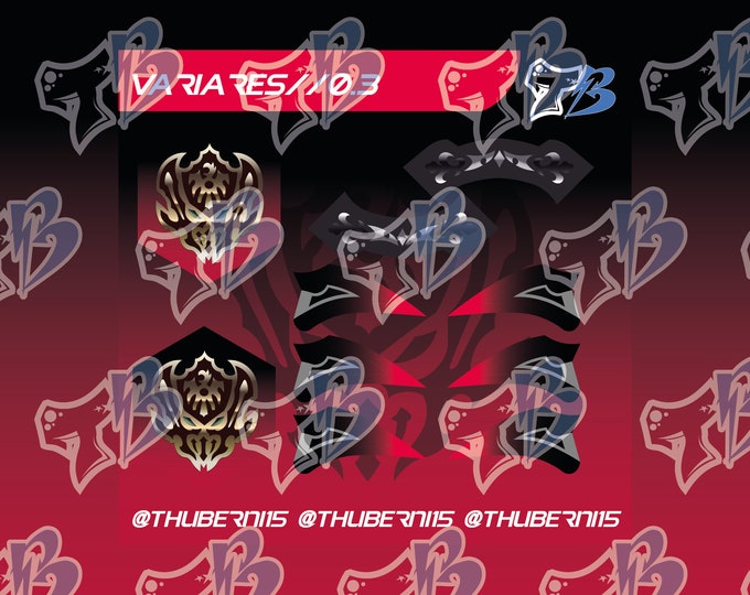 Variares Sticker Sheet//beyblade Metal Custom Stickers - Etsy