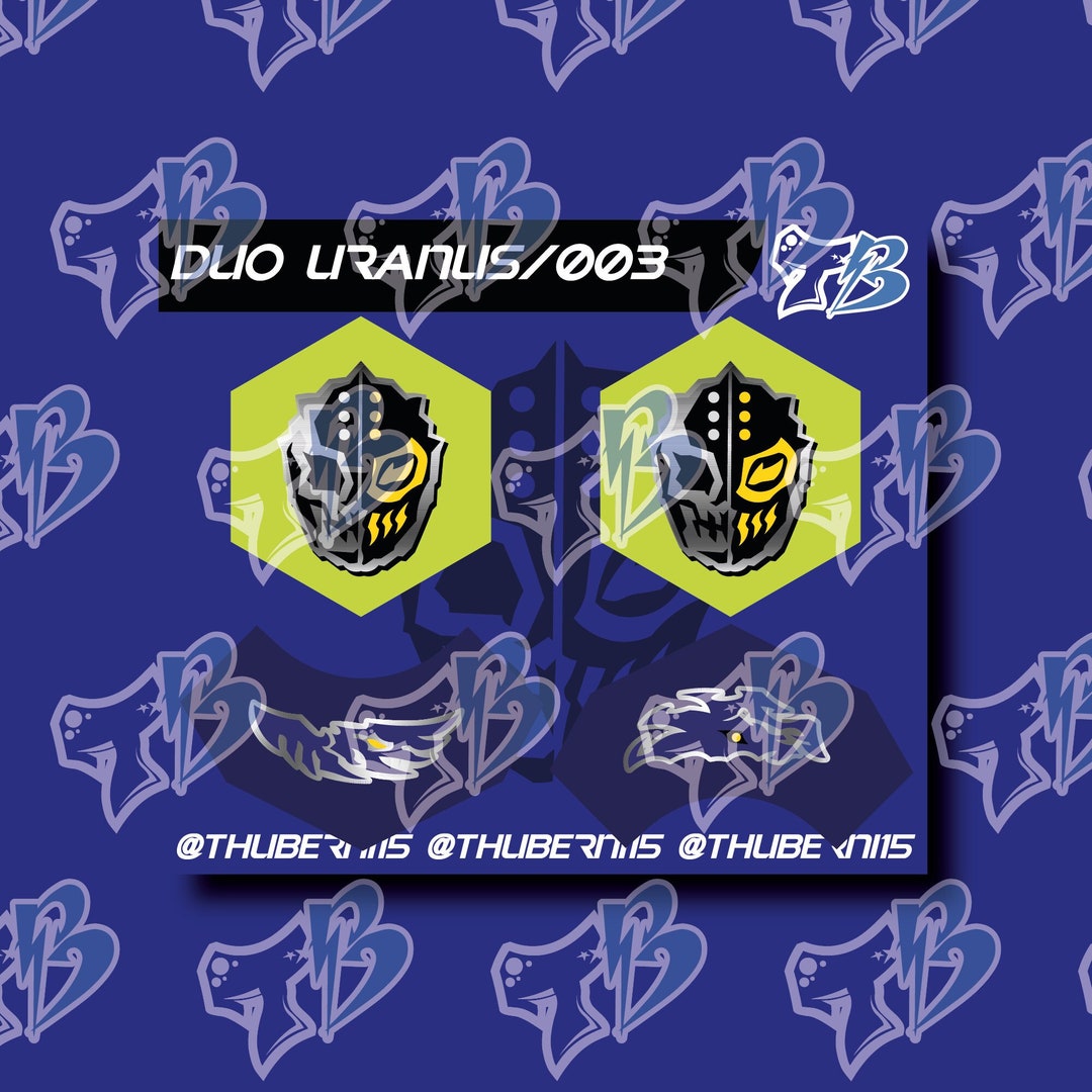 Duo Uranus Sticker Sheet//beyblade Metal Custom Stickers - Etsy