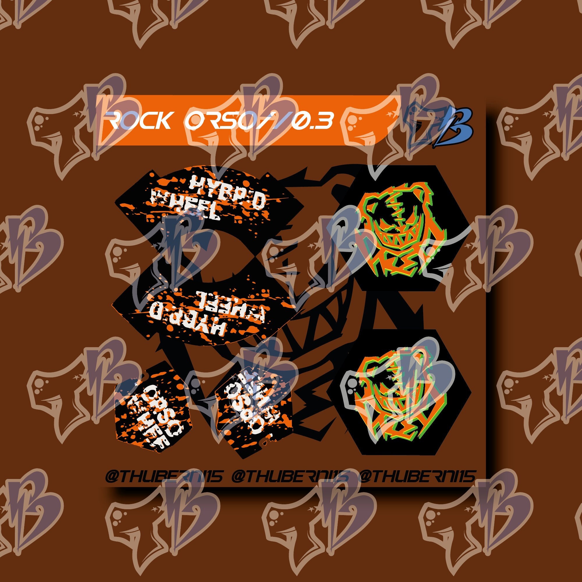 Beyblade Rock Orso Sticker Sheets//beyblade Metal Fight Custom Stickers ...