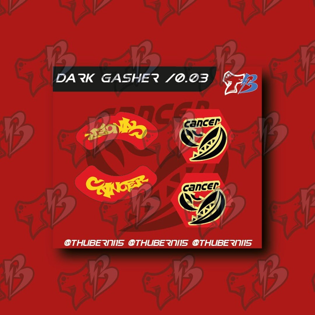 Beyblade Gasher Sticker Sheet//beyblade Metal Custom Stickers - Etsy