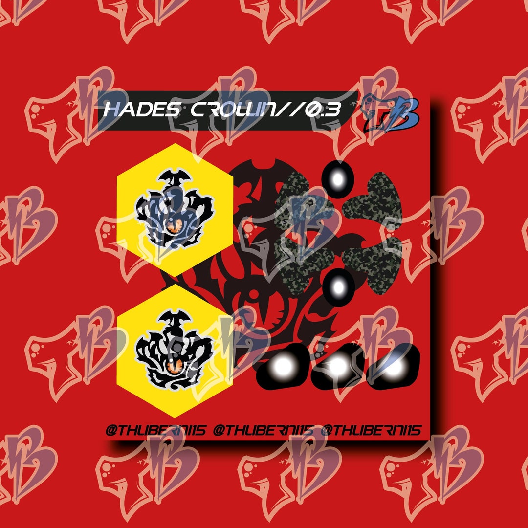 Hades Crown Sticker Sheet//beyblade Metal Custom Stickers - Etsy