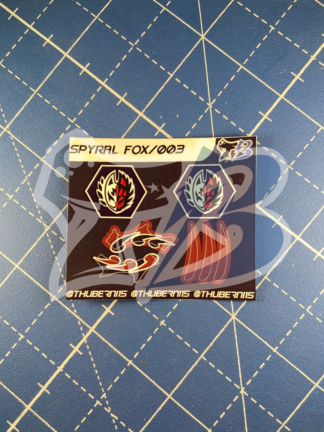 Beyblade Spiral Fox Sticker Sheet//beyblade Metal Custom - Etsy Canada