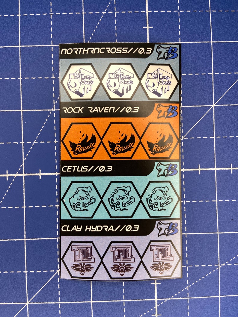 Beyblade Anime Unreleased Sticker Sheet//beyblade Metal Custom Stickers ...